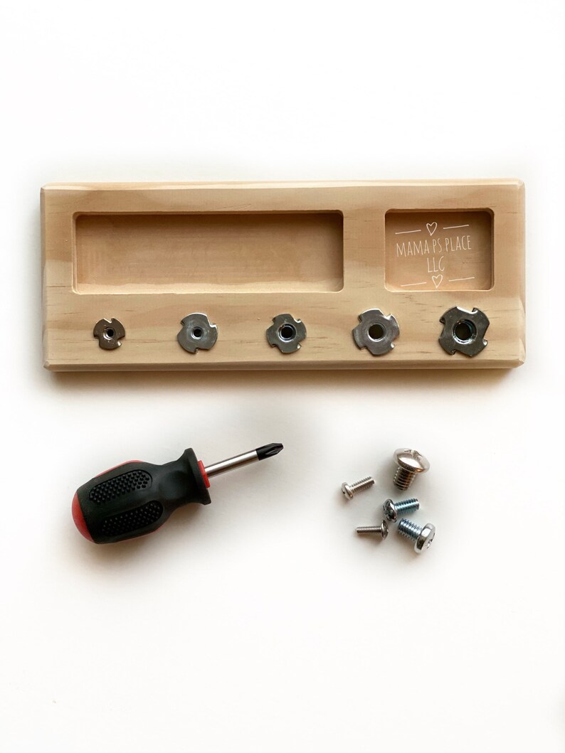 Graded Montessori Screw Board / Toy Screw Board / Development - Etsy