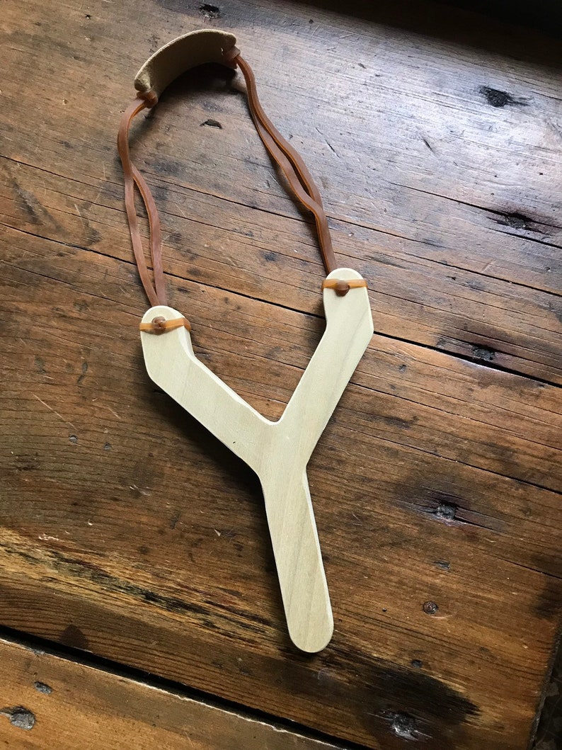 Kids Sling Shot / Wood Sling Shot with Ammo / Kids Play / | Etsy