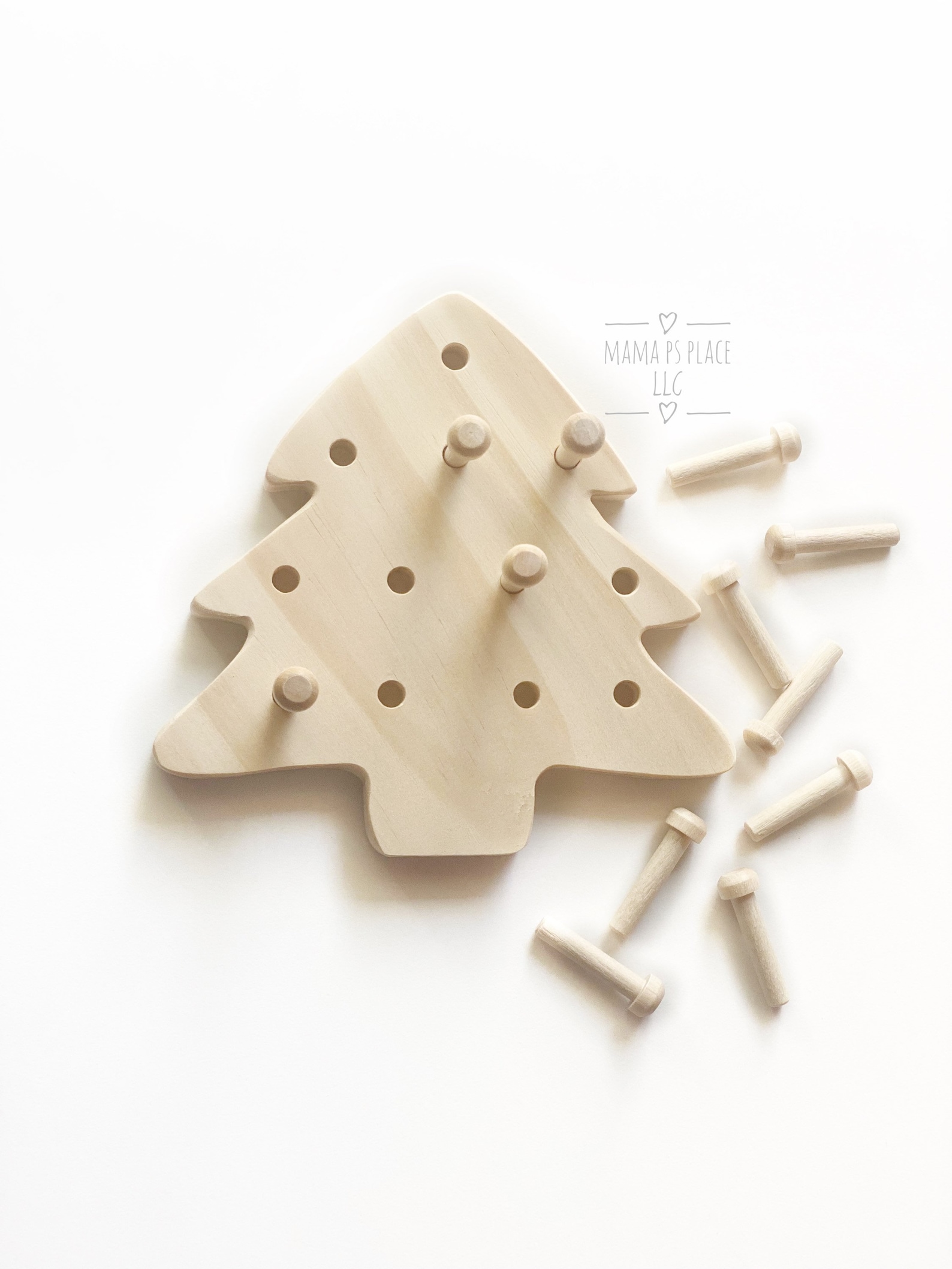 Pumpkin Peg Puzzle / Wooden Peg Board Game / Halloween / - Etsy