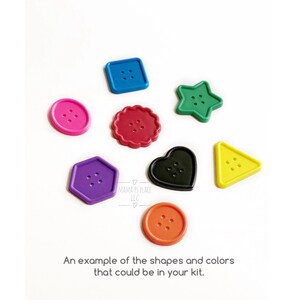 Extra Buttons / Extra Seven Pieces for Kids Sewing Kit / Kids Button ...