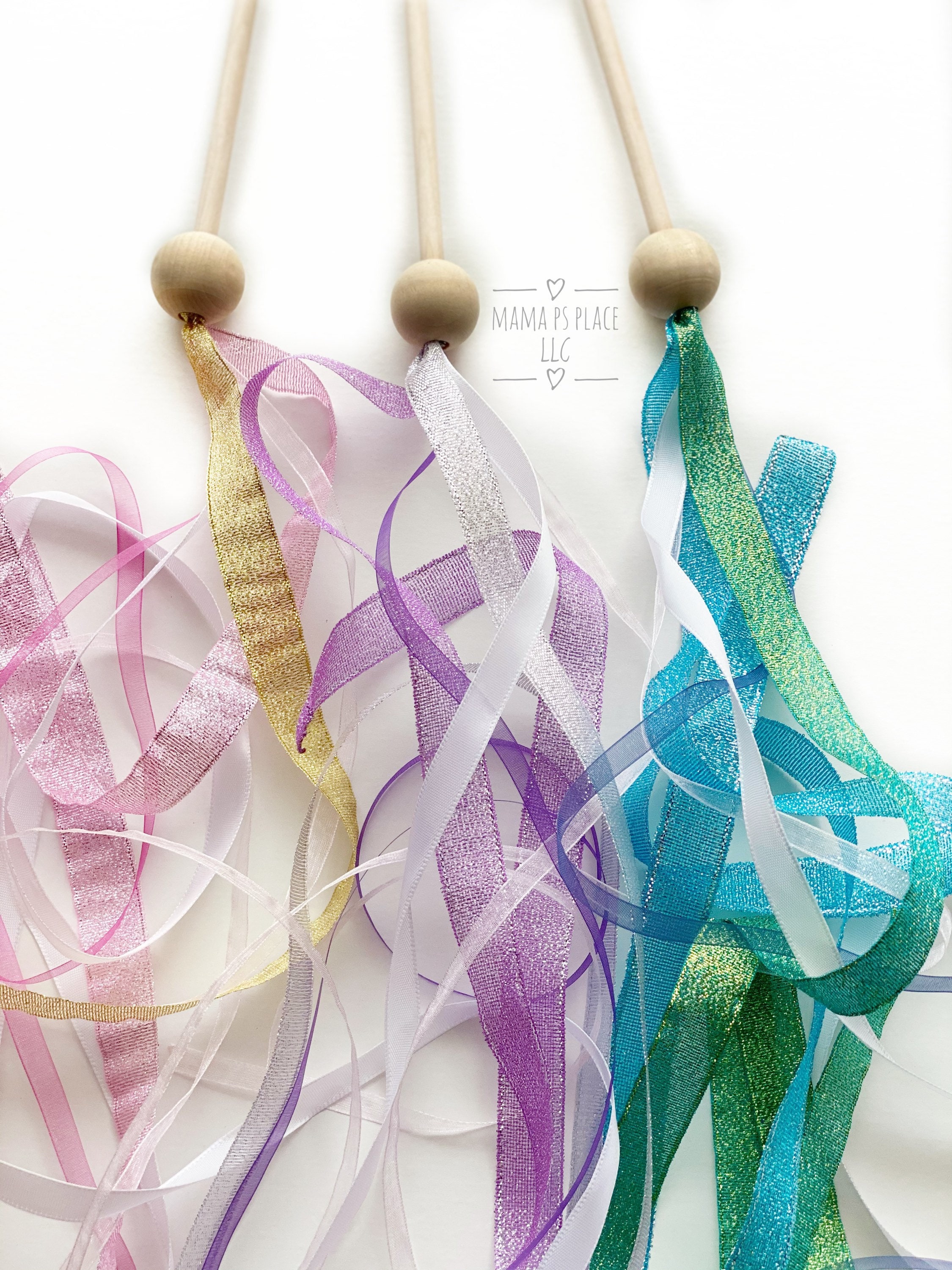 Ribbon Wand / Magic Wand / Fairy Princess / Montessori / - Etsy