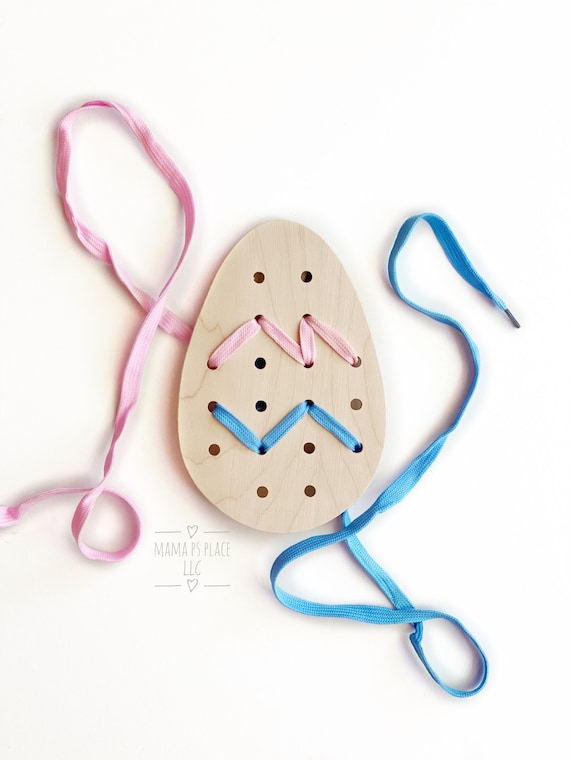 Lacing Board / Easter / Lacing Board / Egg / Toddler Busy - Etsy
