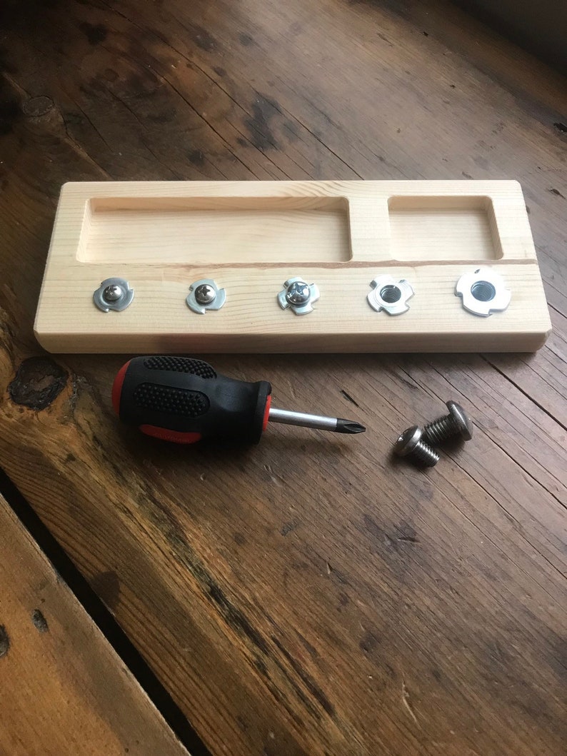 Montessori Screw Board / Toy Screw Board / Life Skills / | Etsy