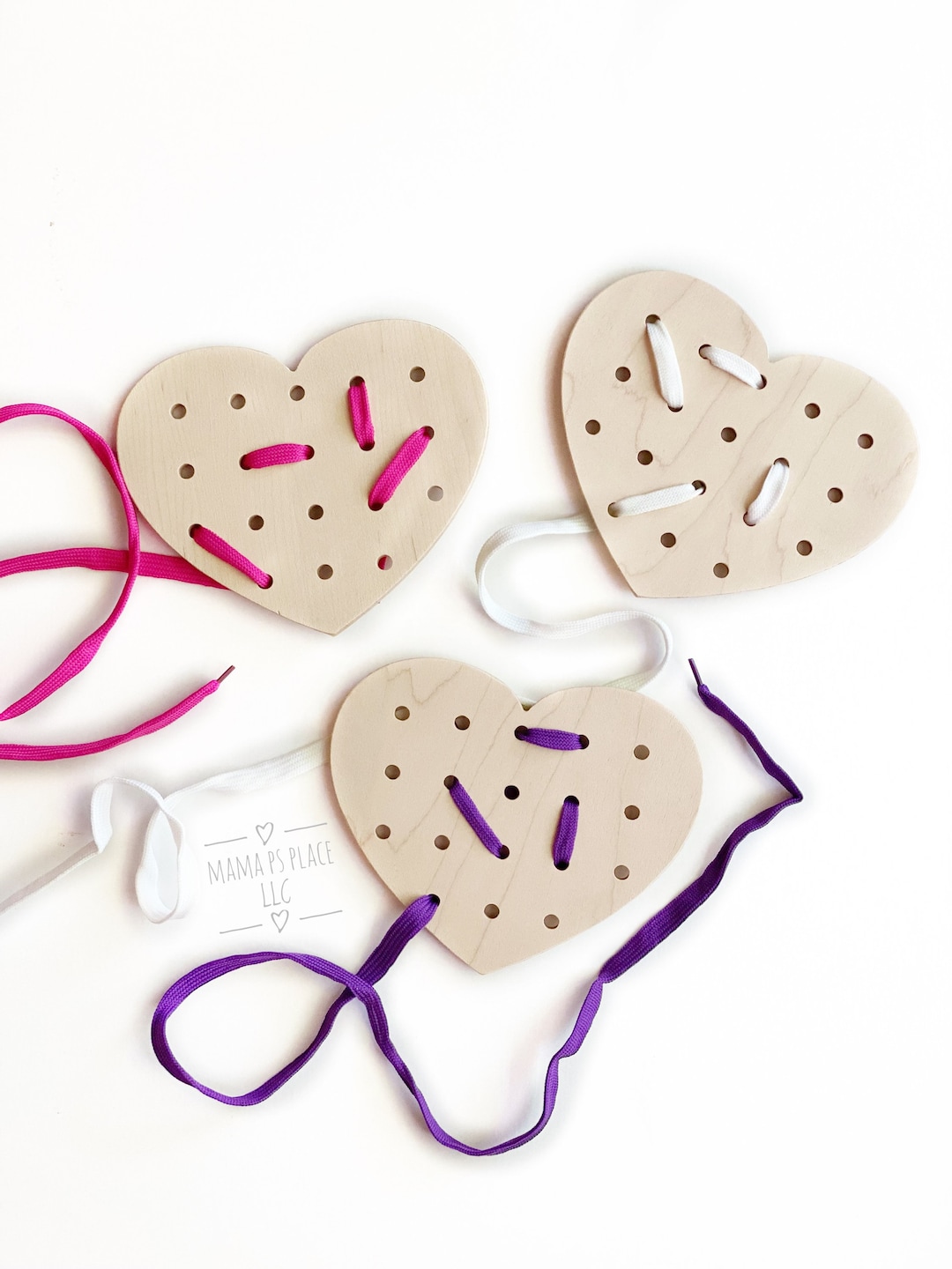 Lacing Board / Heart / Lacing Board / Toddler Busy Board / Montessori ...