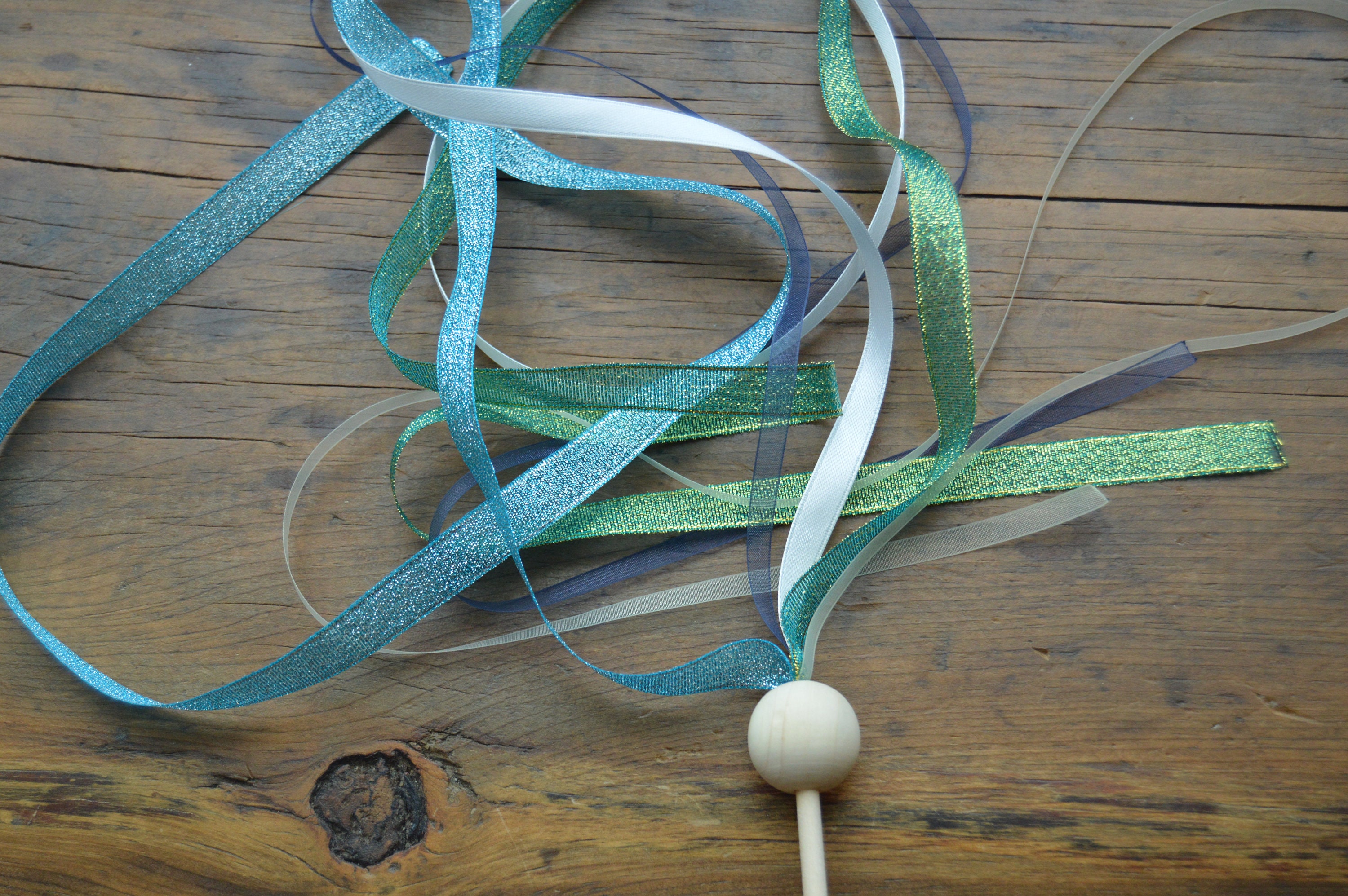 Set of 10 Ribbon Wands / Magic Wand / Fairy Princess / | Etsy