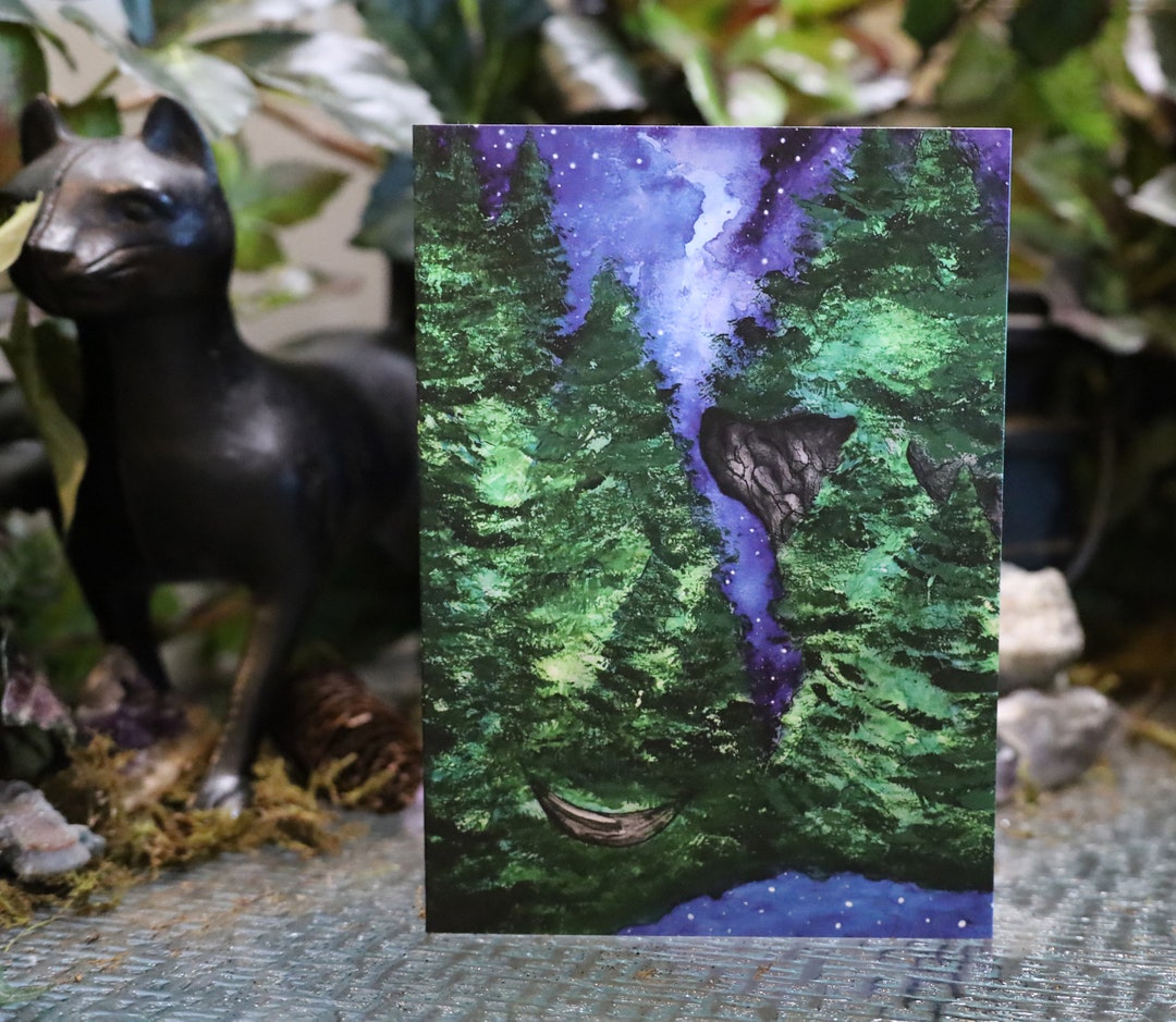 Howling Wolf Cards, Watercolor Galaxy Cards, All Occasions Cards ...