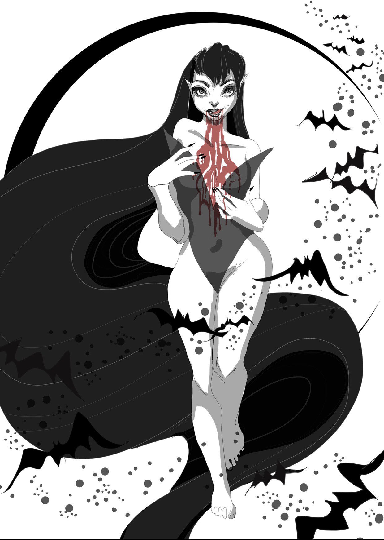 Vampire Siren 8x10 | Etsy