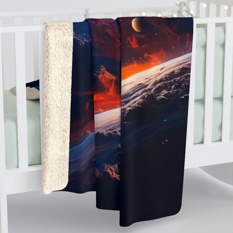 Space Shuttle Launch From a Strange New World Sherpa Blanket - Etsy