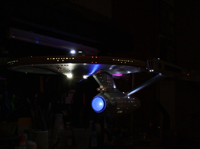 1:350 USS Enterprise Refit Model Kit LED Lighting and Sound Effects Kit ...