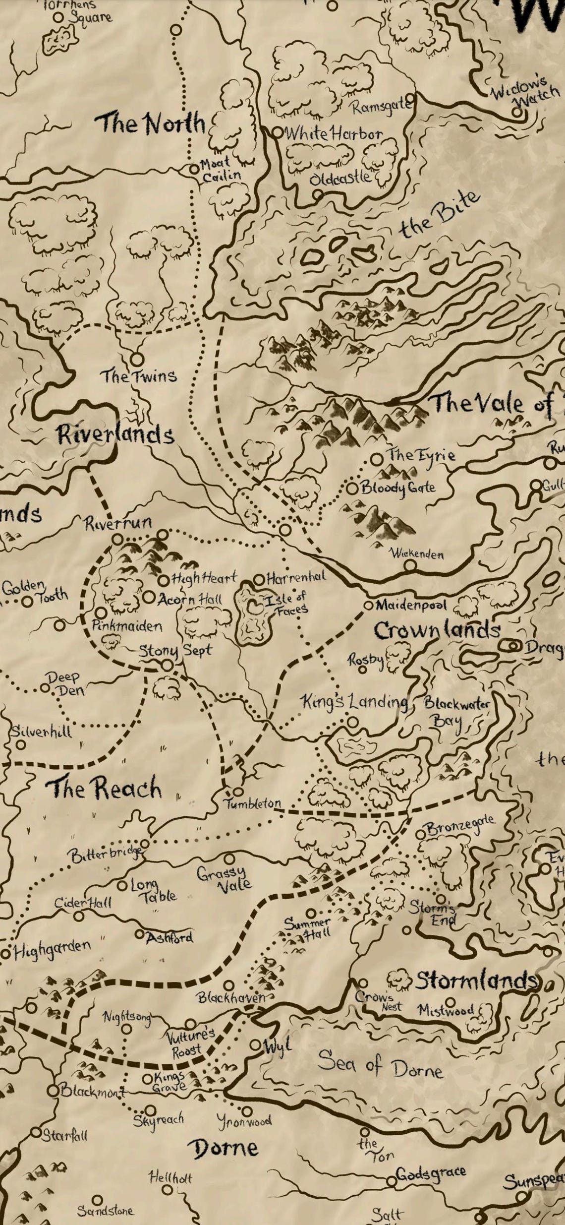 Westeros Fantasy Map Digital File PDF - Etsy