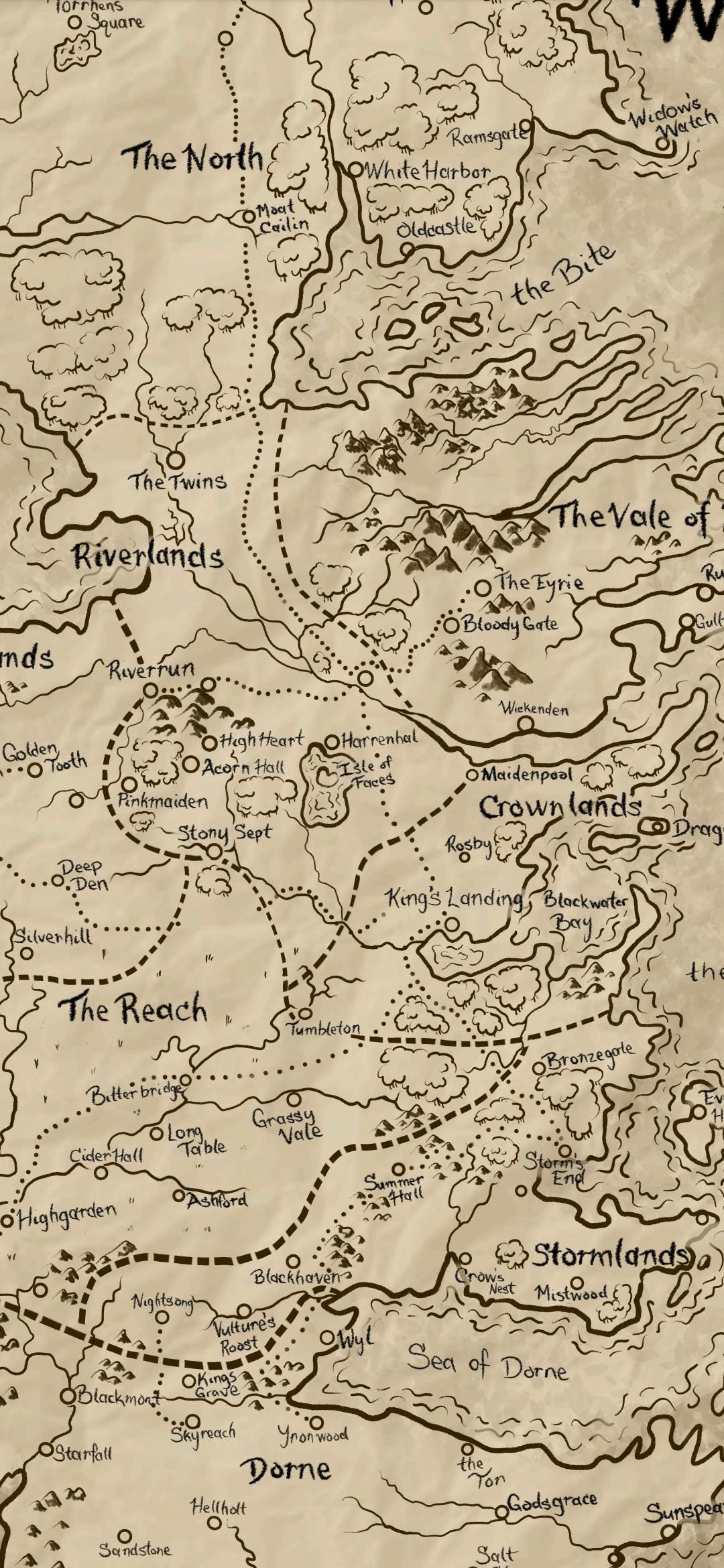 Westeros Fantasy Map Digital File PDF - Etsy