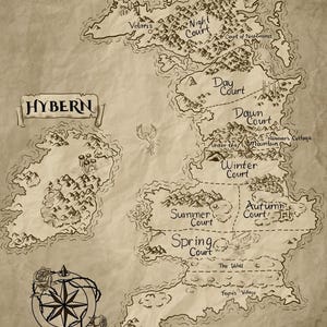 Prythian ACOTAR World Map PRINT - Etsy