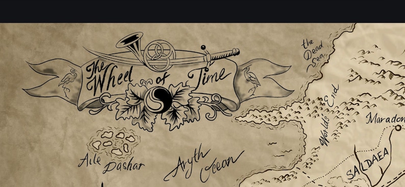 Wheel of Time Westlands Fantasy Map Digital File PDF - Etsy