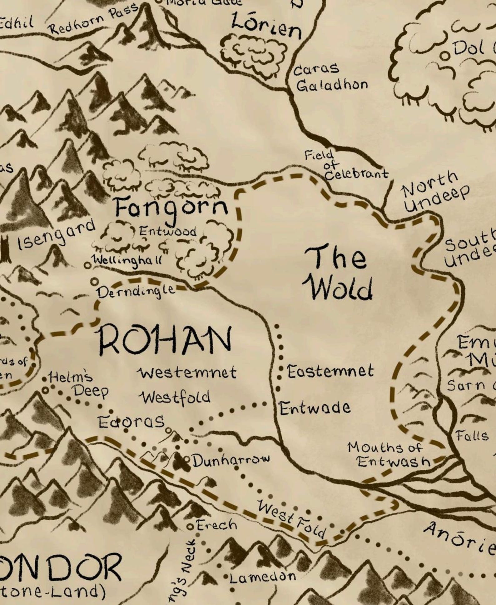 Beleriand and Middle Earth Fantasy Map Digital File PDF - Etsy