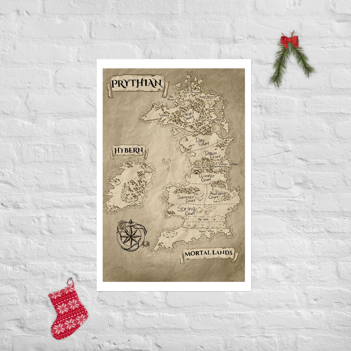 Prythian ACOTAR World Map PRINT - Etsy
