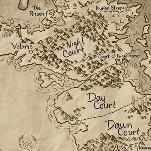 Prythian ACOTAR Fantasy Map Digital File PDF - Etsy Canada