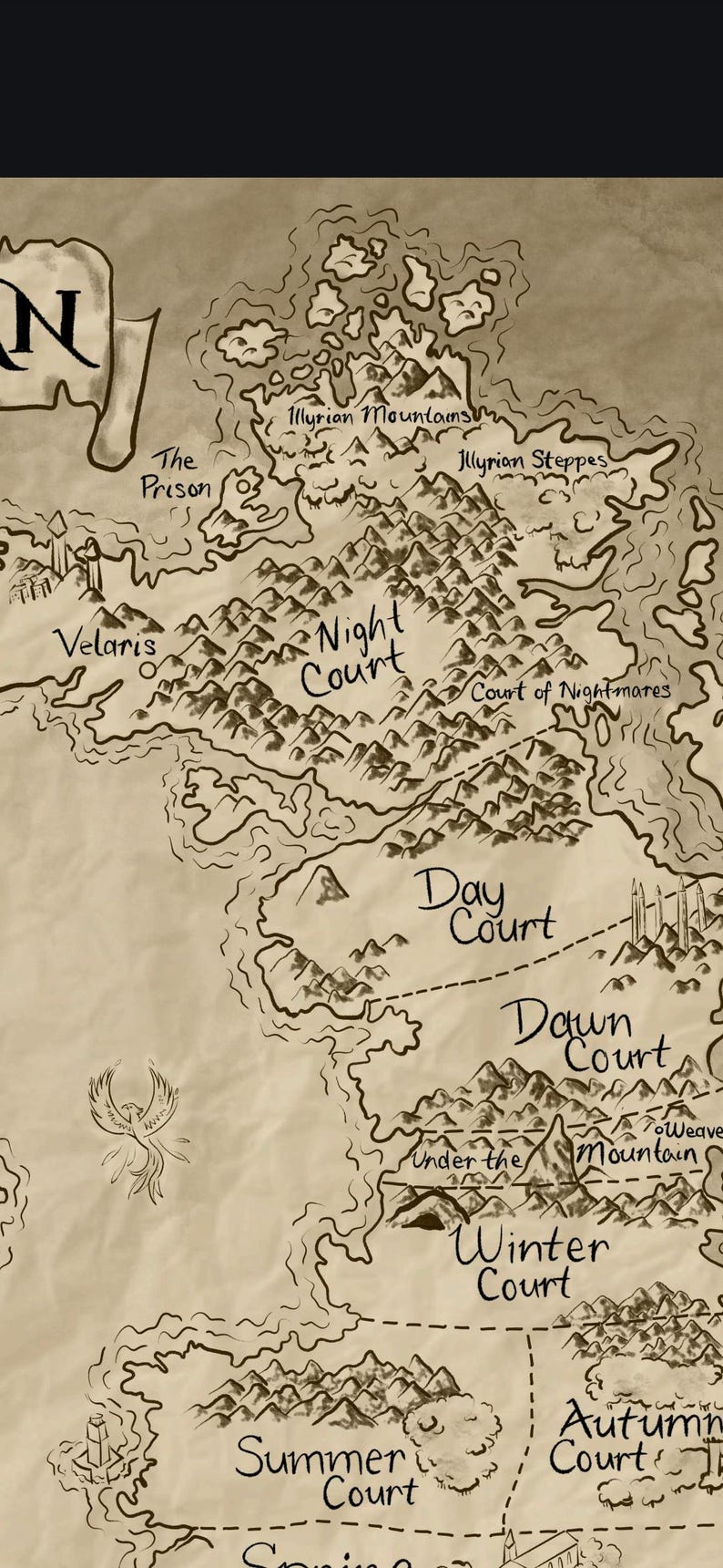 Beleriand and Middle Earth Fantasy Map Digital File PDF - Etsy