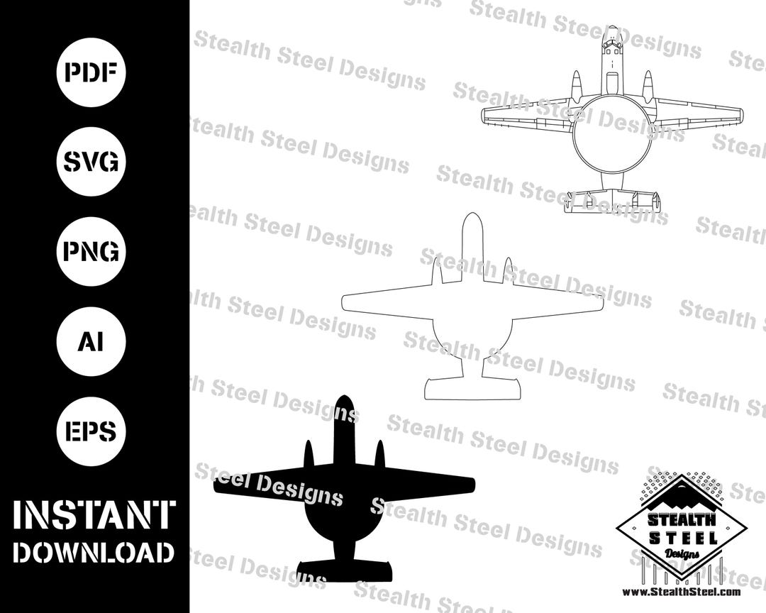 E-2C Hawkeye Top View, Vector SVG, AI, EPS, Pdf - Etsy