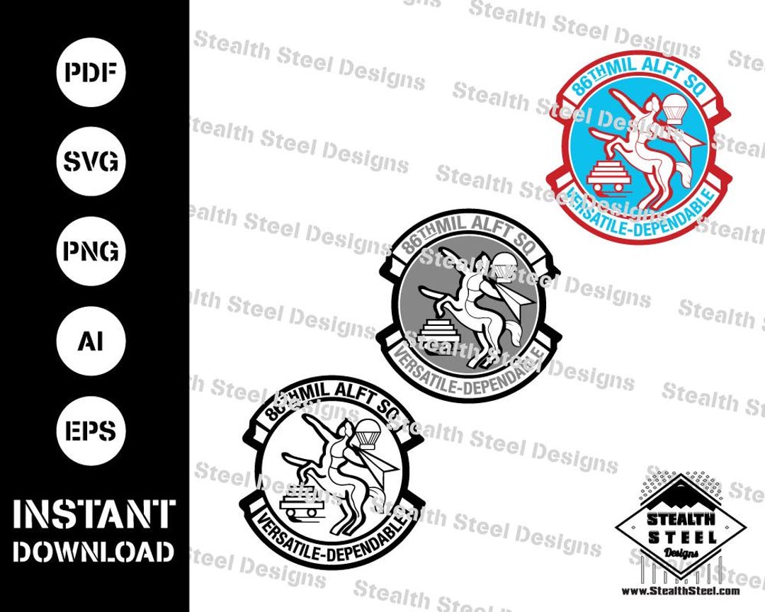 86th Military Airlift Squadron Patch-svg-ai-eps-pdf-vector - Etsy