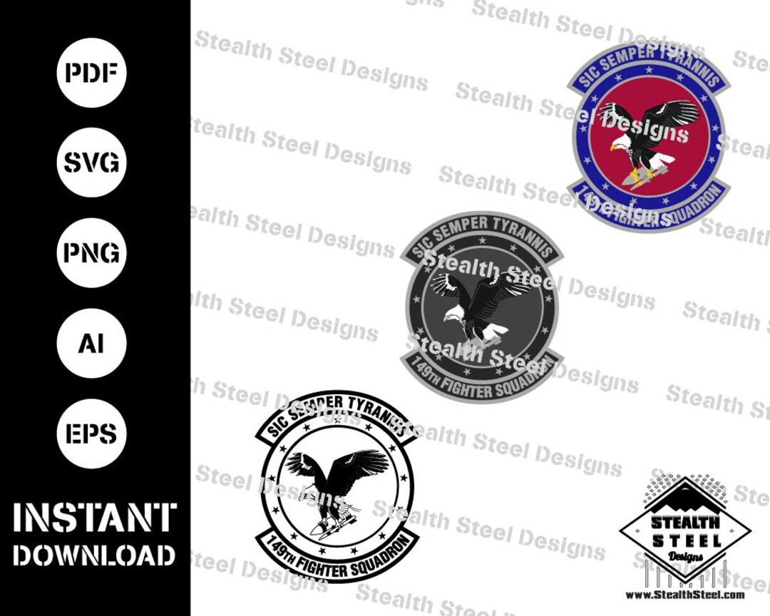149th Fighter Squadron Patch Svg-ai-eps-pdf-vector - Etsy