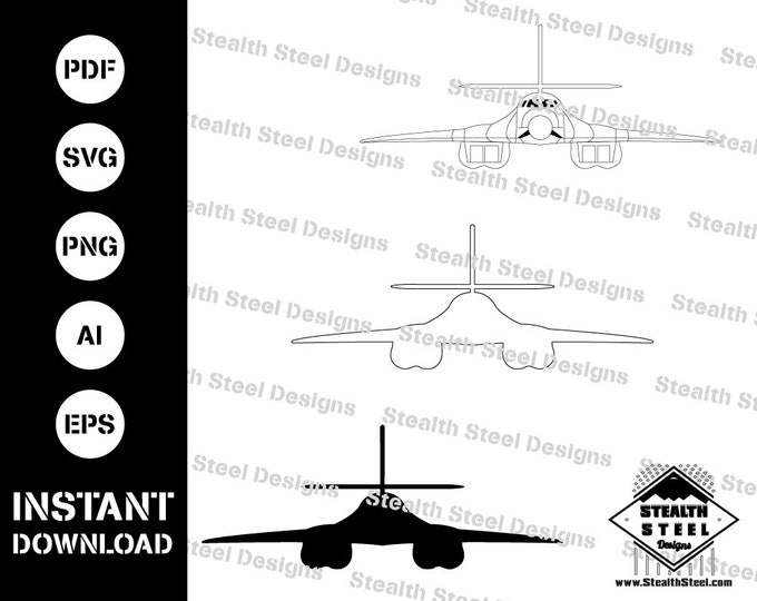 USAF Air Force Rockwell B-1 B-1B Lancer Bomber Wood Handcrafted Wooden ...