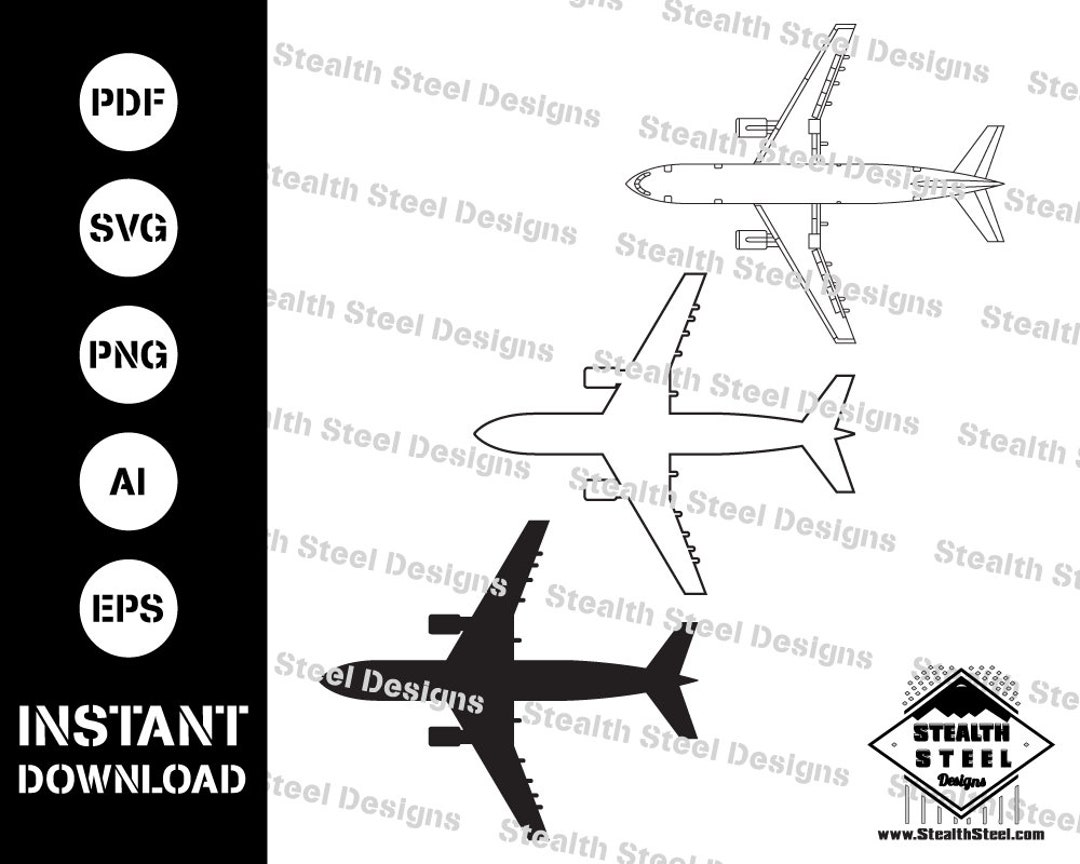 Airbus-a300-top-svg-ai-eps-pdf - Etsy