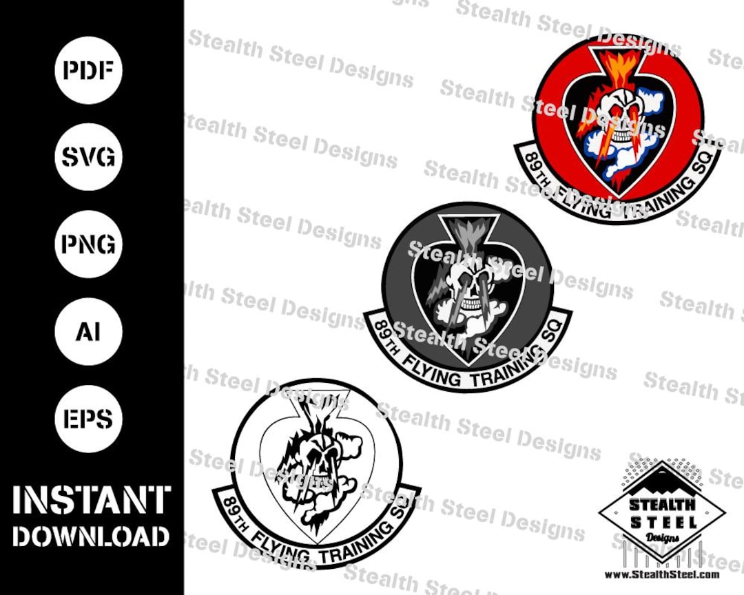 89th Flying Training Squadron Patch-svg-ai-eps-pdf-vector - Etsy
