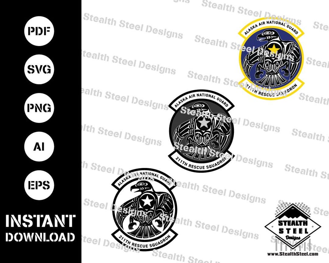 211th Rescue Squadron Patch-svg-ai-eps-pdf-vector - Etsy