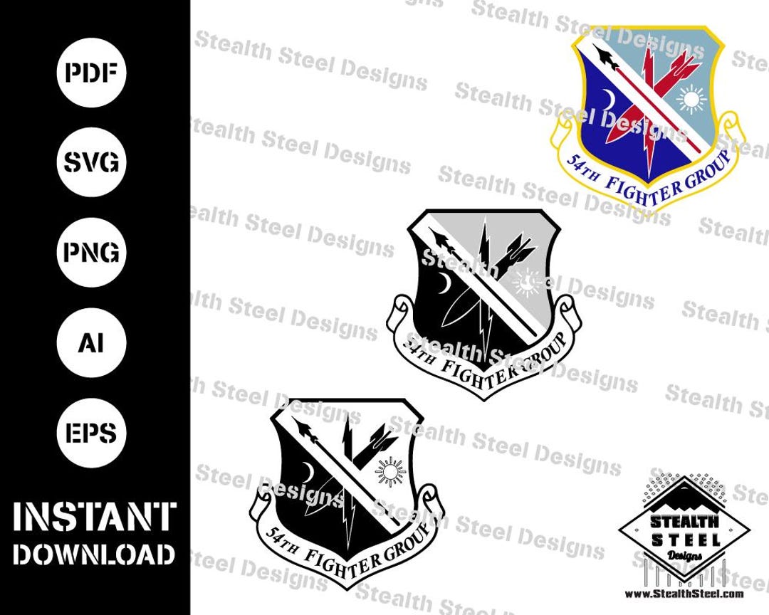 54th Fighter Group Patch -svg-ai-eps-pdf-vector - Etsy