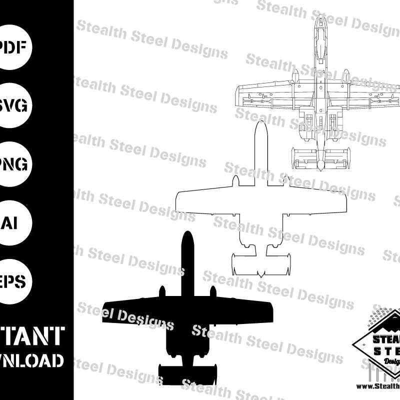 A10 Silhouette - Etsy