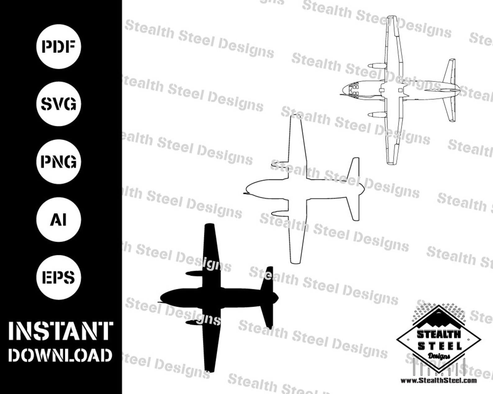 C-27j-spartan-top-view-svg-ai-eps-pdf - Etsy