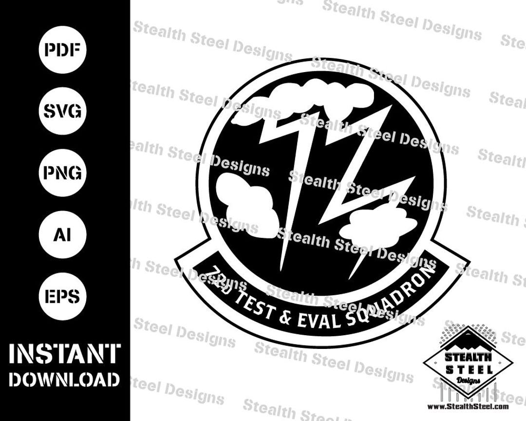 72d Test and Evaluation Squadron Patch-svg-ai-eps-pdf-vector - Etsy