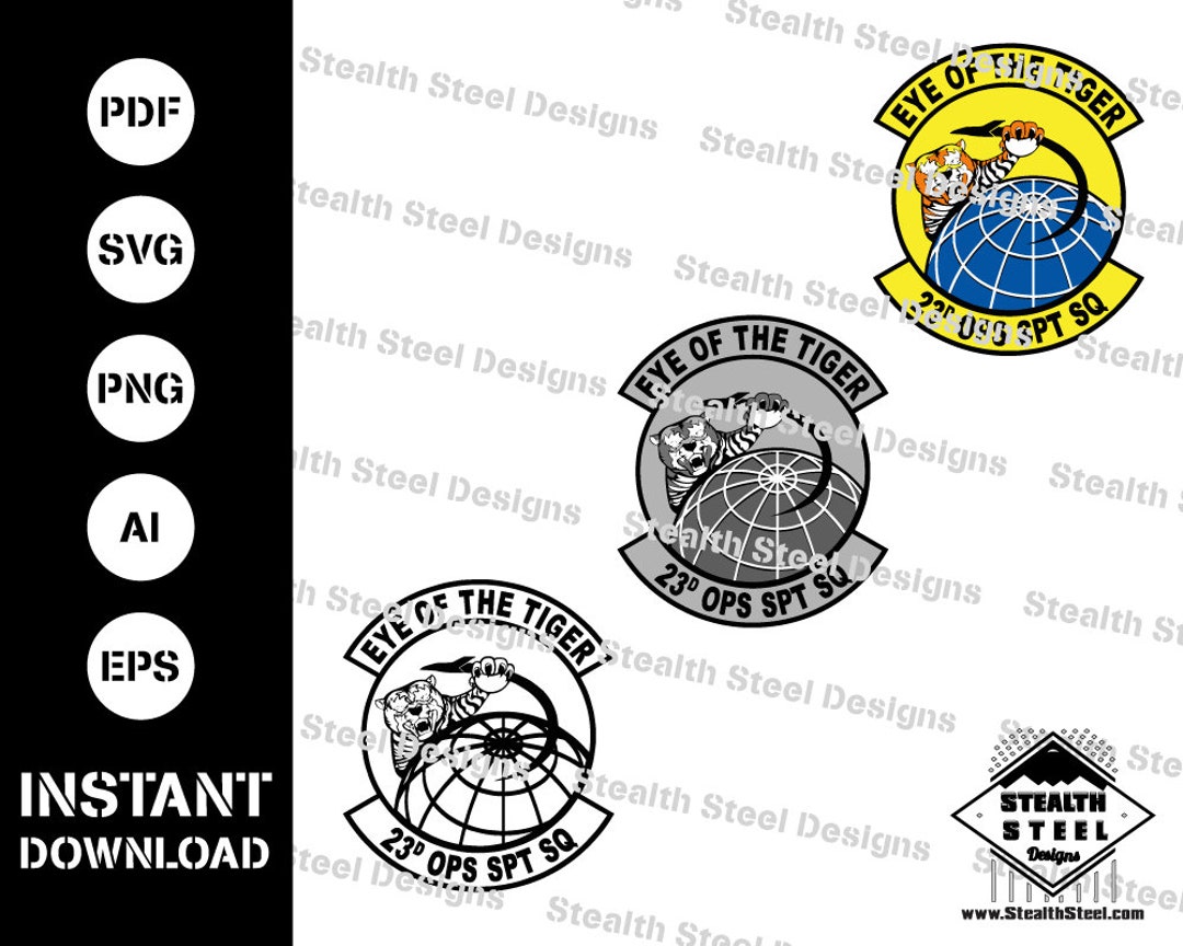 23d-operations-support-squadron-patch-svg-ai-eps-pdf-vector - Etsy