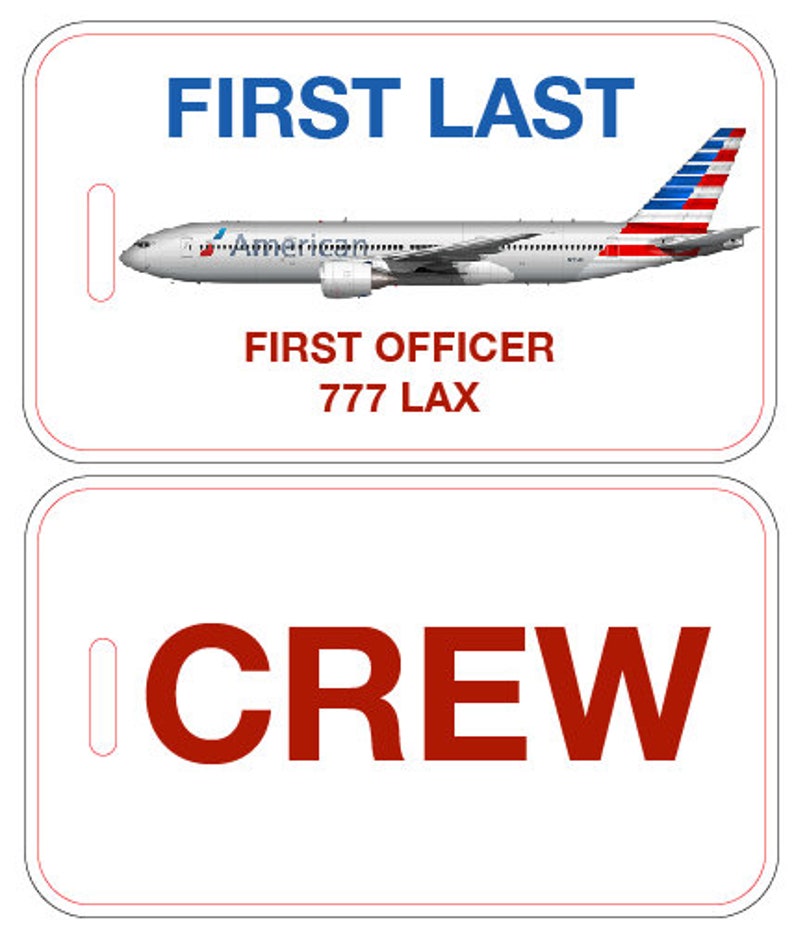 American Airlines Luggage Tag | Etsy