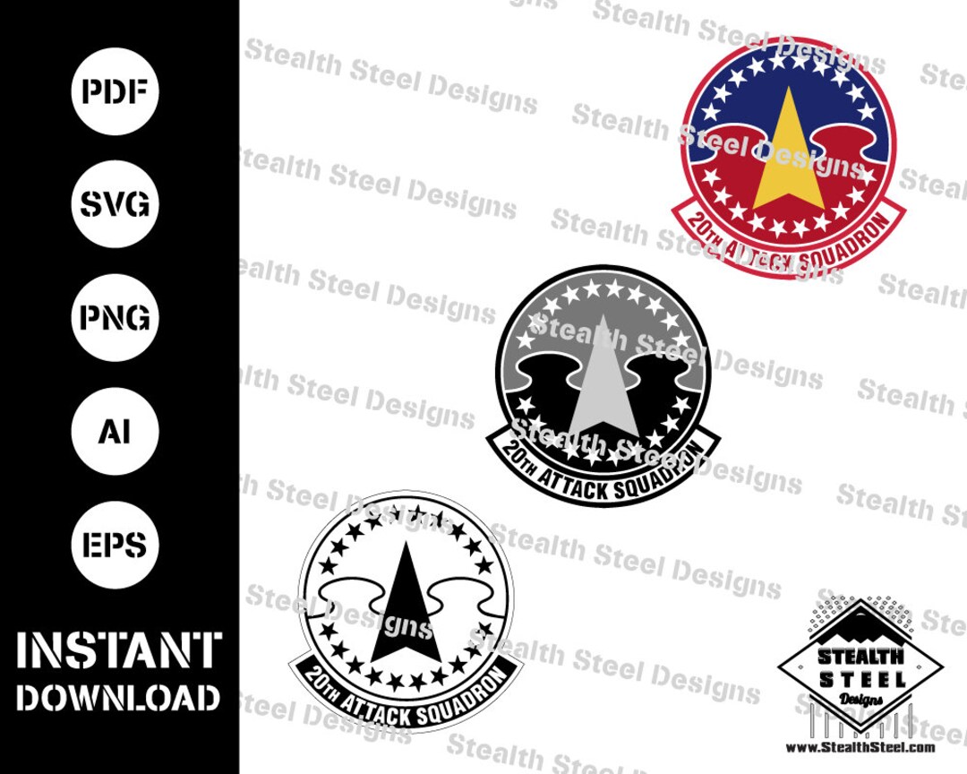 20th-attack-squadron-patch-svg-ai-eps-pdf-vector - Etsy