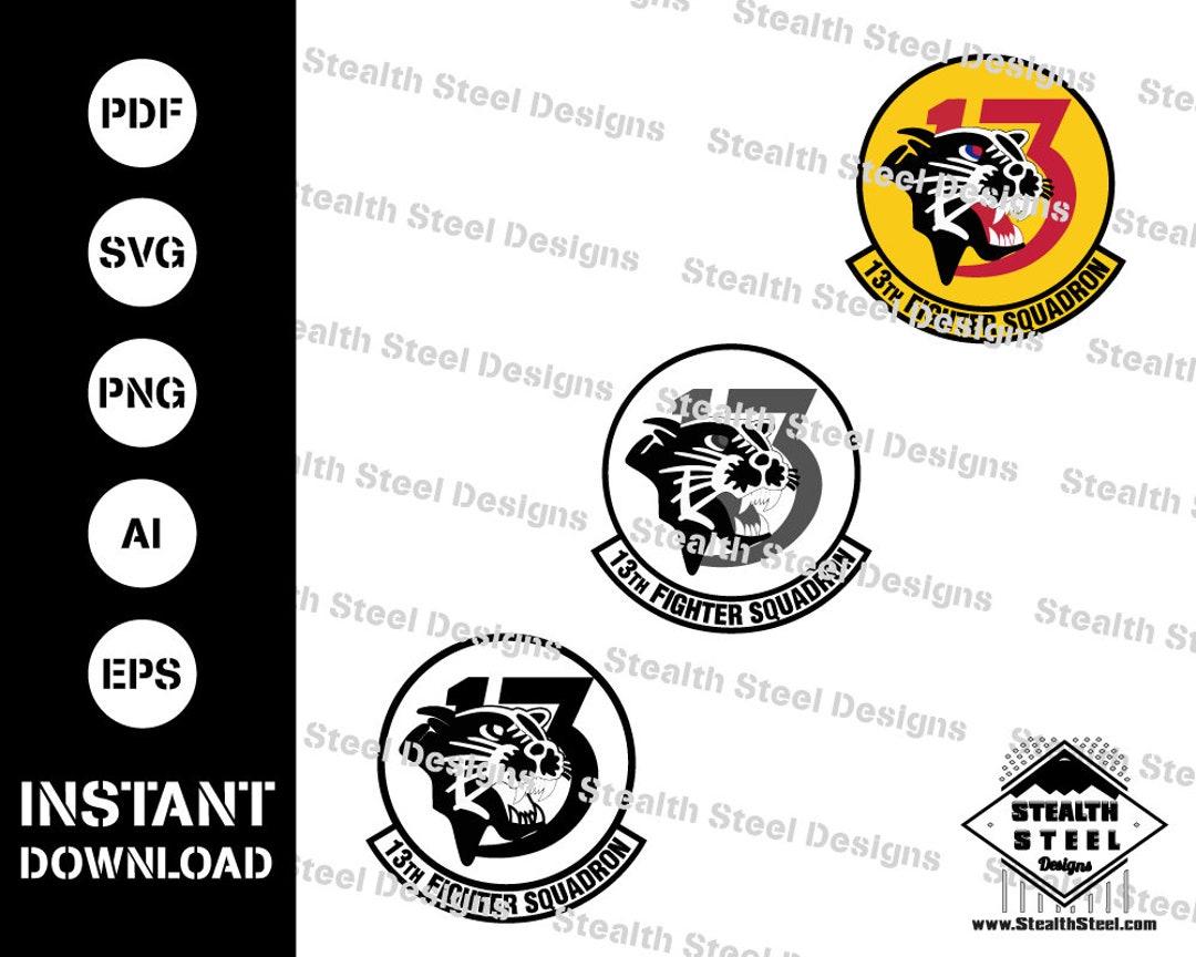 13th-fighter-squadron-patch-svg-ai-eps-pdf-vector - Etsy