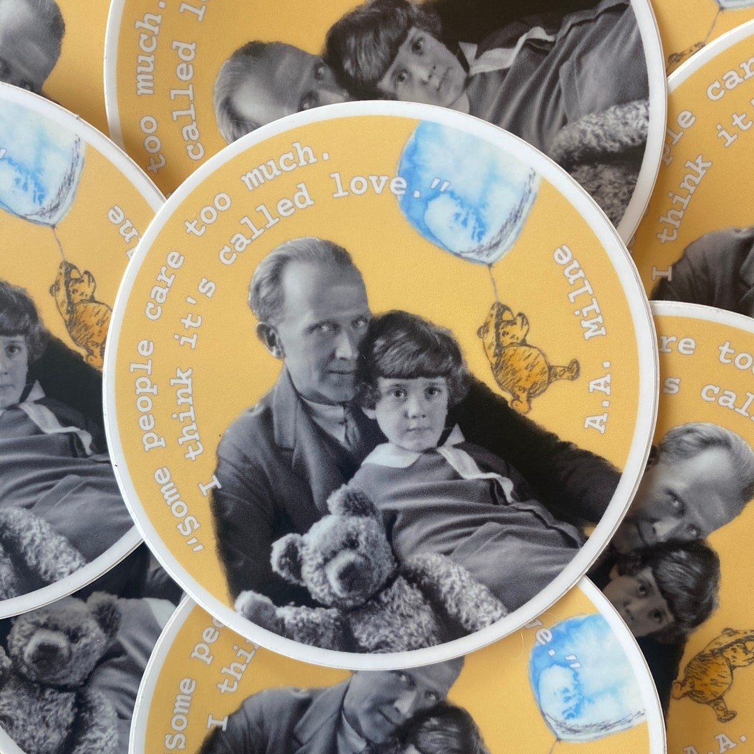 A.A. Milne Picture and Quote Sticker From Winnie the Pooh - Etsy