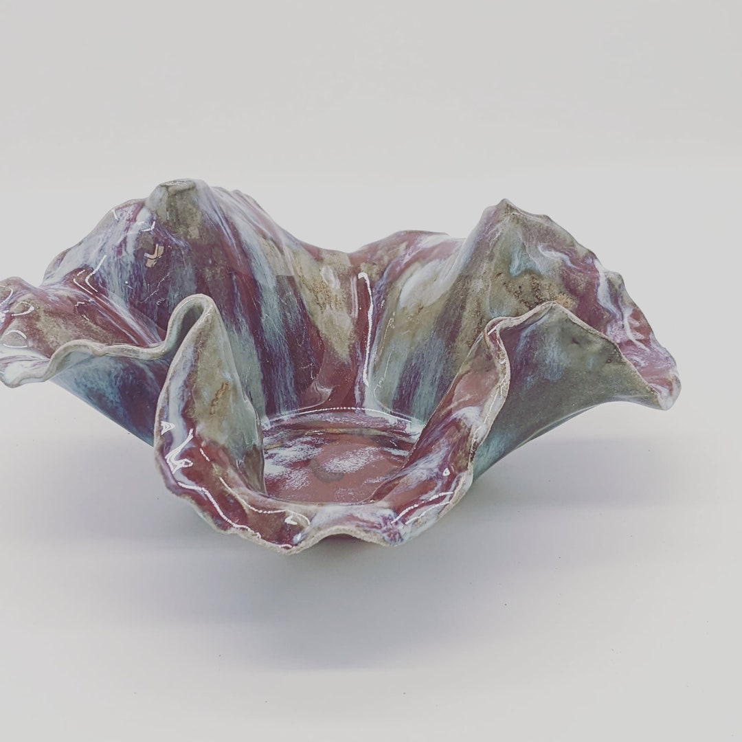 Flutter Bowl Hand Built Porcelain - Etsy