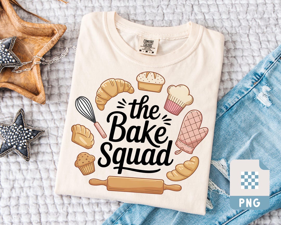 The Bake Squad PNG – Cozy Baking Crew Design for Bakers, Friends ...