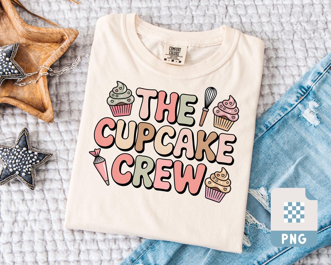 Cupcake Crew PNG - Family Baking Shirt Design (digital Download) - Etsy