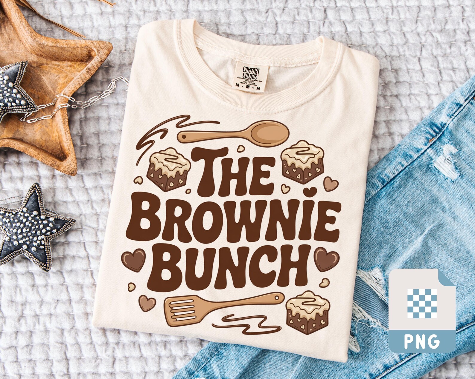 The Brownie Bunch PNG – Cozy Baking Crew Design for Dessert Lovers - Etsy