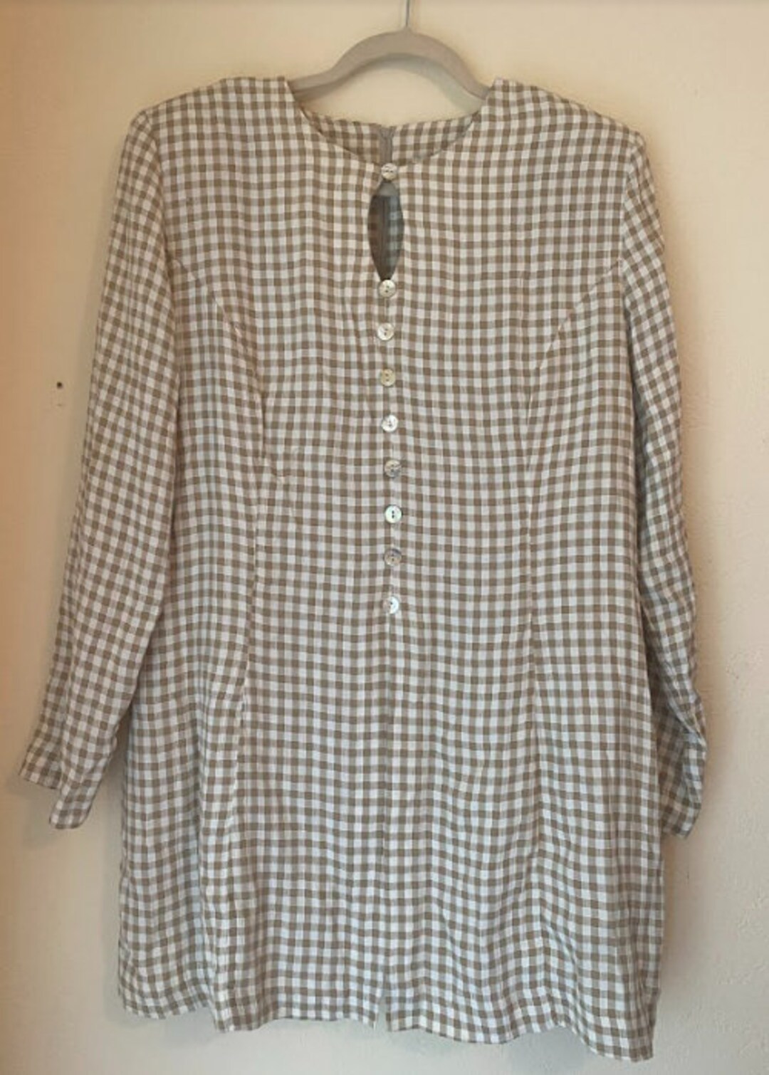 Plaid Shoulder Padded Tunic/dress - Etsy