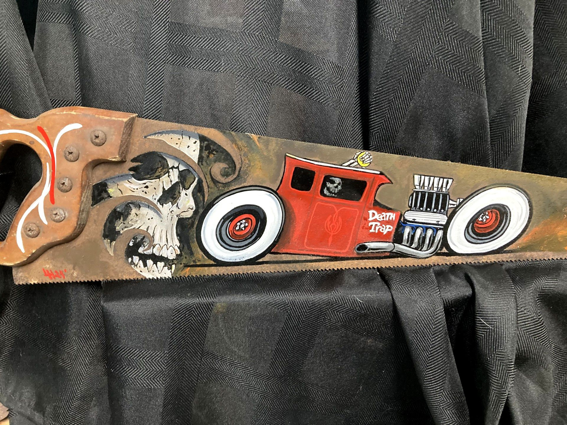 Hand Painted Rat Rod Hand Saw Pinstriping - Etsy