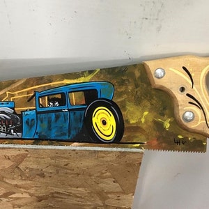 Hand Painted Rat Rod Hand Saw Pinstriping - Etsy