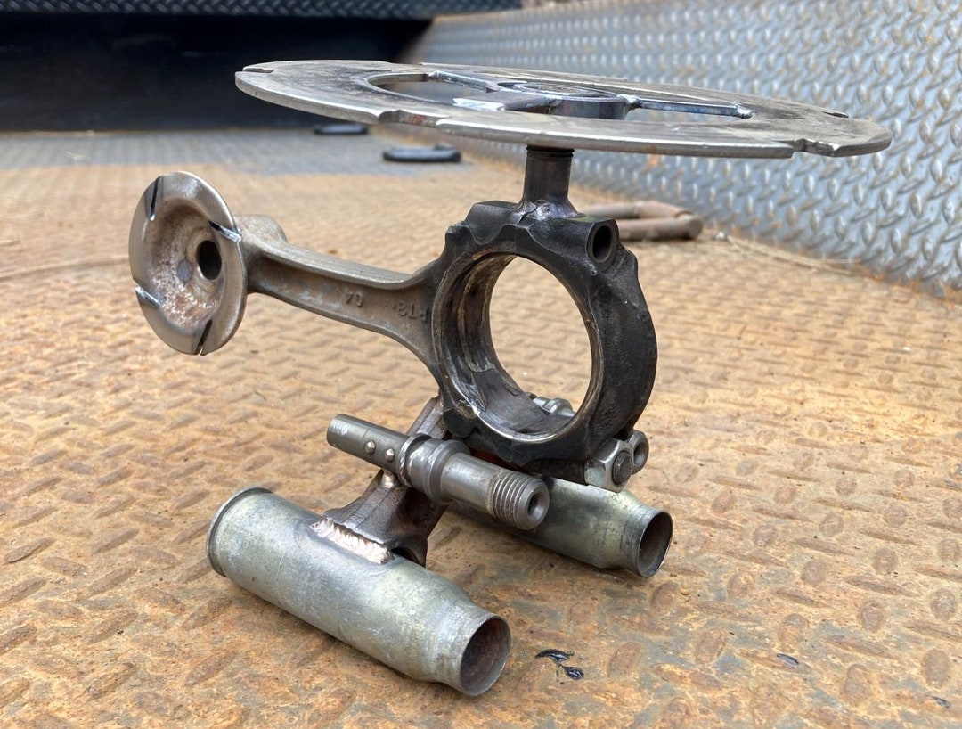 Helicopter Metal Piston Scrap Sculpture 20mm Shells - Etsy