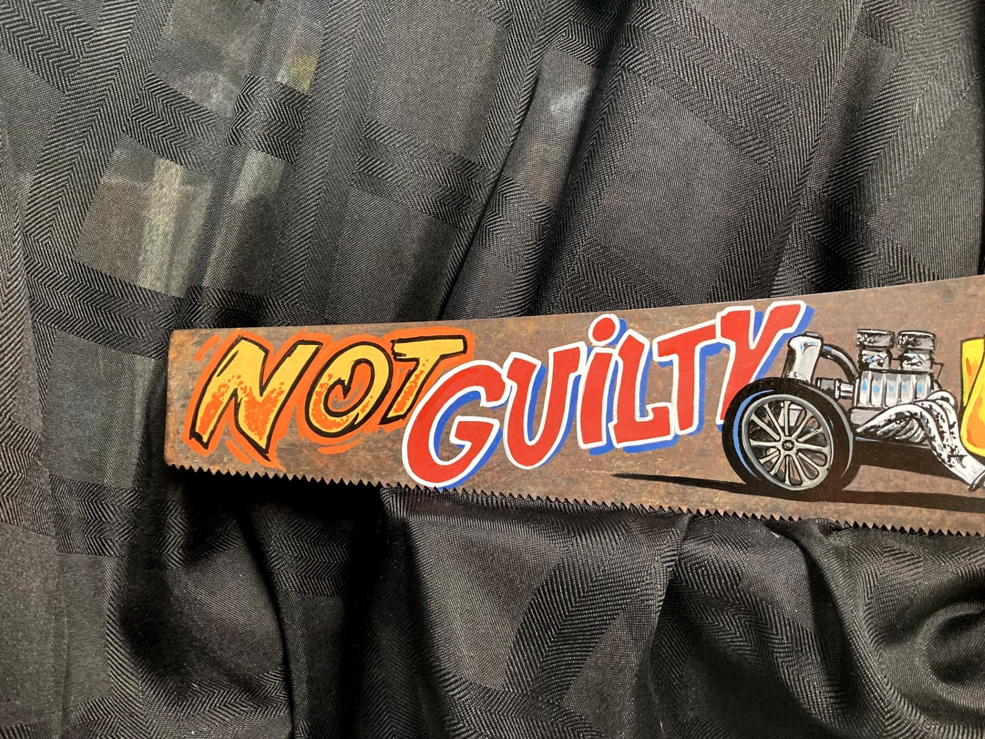 Hand Painted Rat Rod Hand Saw Pinstriping - Etsy