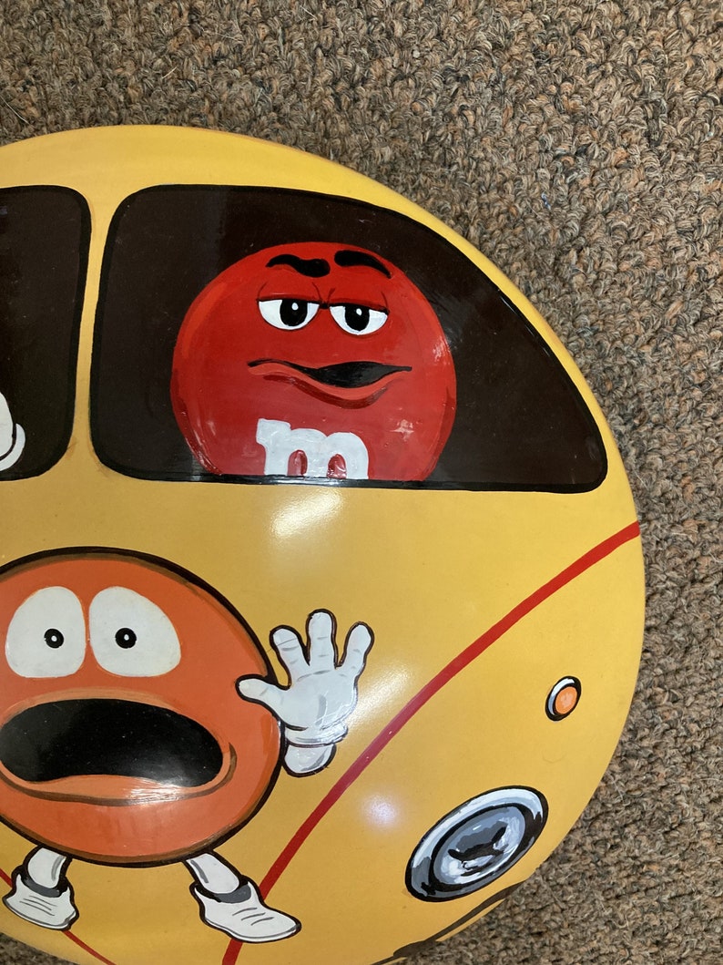 M&M Road Trip VW Bus Hand Painted Hubcap - Etsy