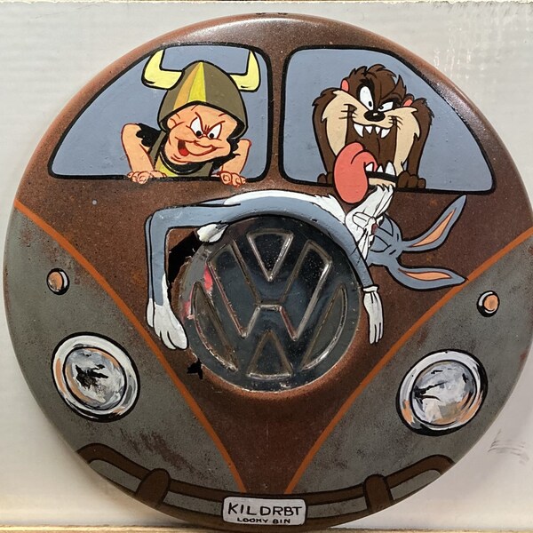 Painted Hubcap - Etsy