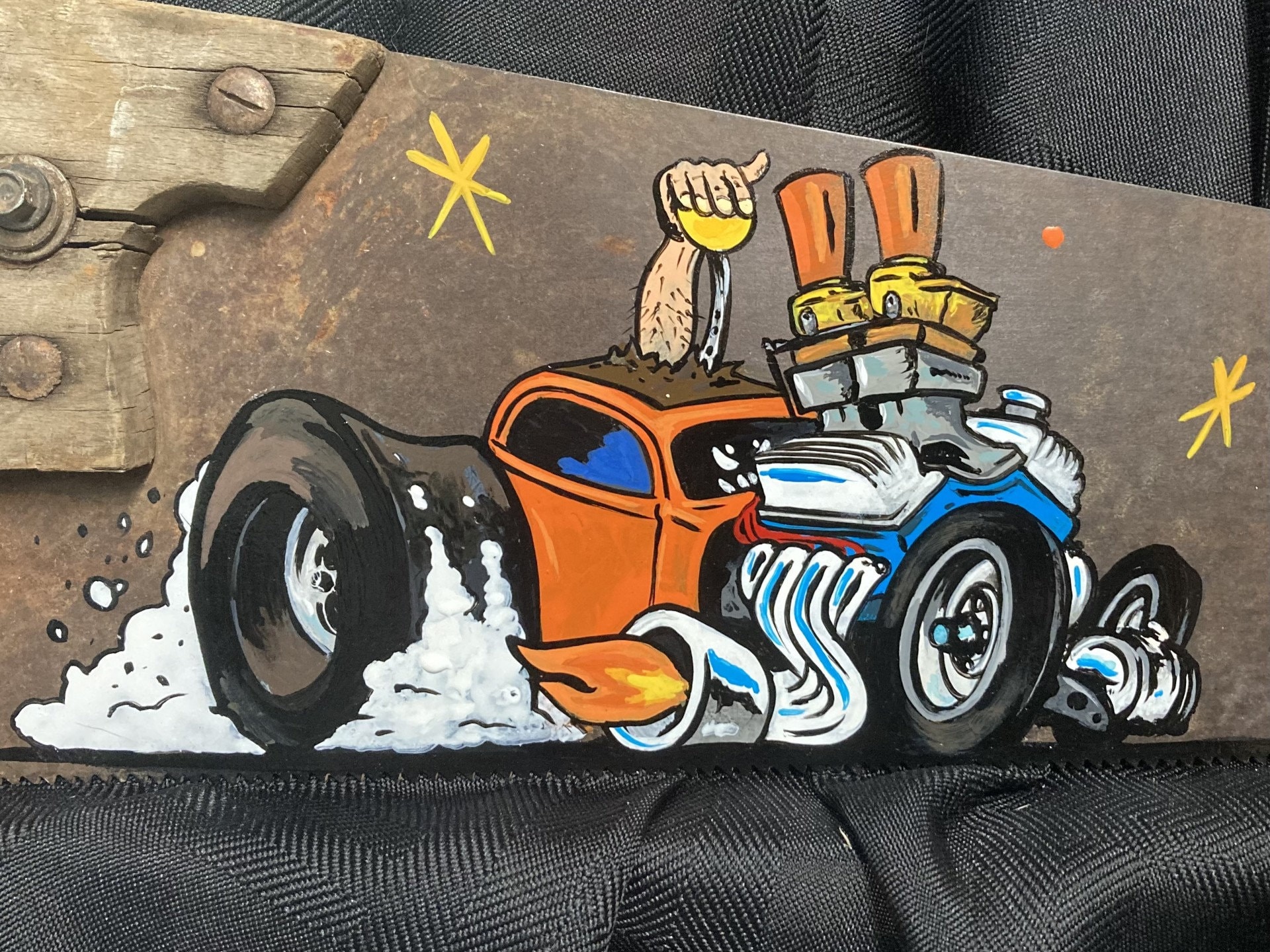 Hand Painted Rat Rod Hand Saw Pinstriping - Etsy