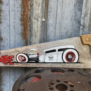 Hand Painted Rat Rod Hand Saw Pinstriping - Etsy